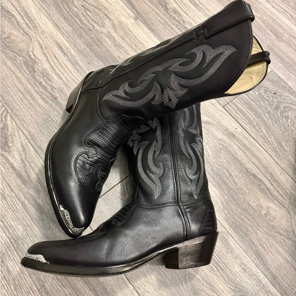 Durango | Shoes | Durango Lizard Leather Western Boots With Silver ...